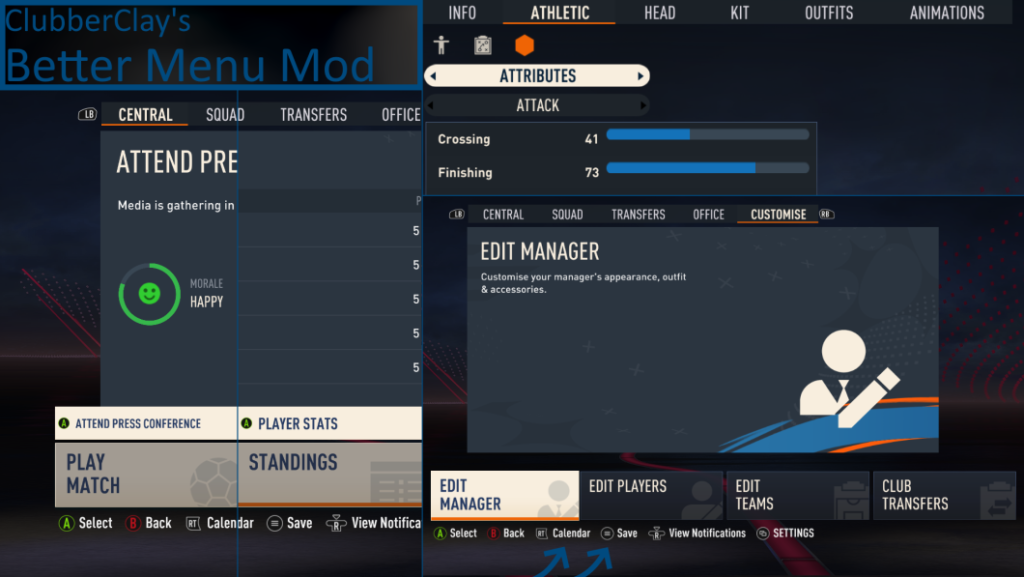 Menu Mod i Bluzy dresowe dla drużyn do FIFA 23! TU10 • FIFASite.pl